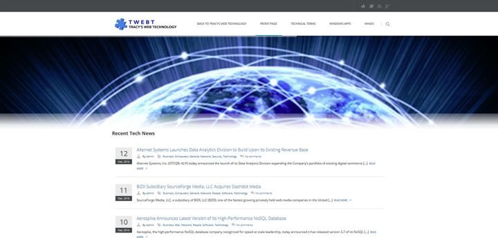 TWEBT News – Tracy's Web Technology